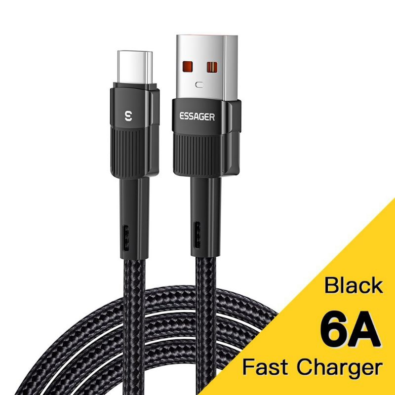 Jual Kabel Data USB Type C Multifungsi Fash Charging 11V / 6A 1M Black ...