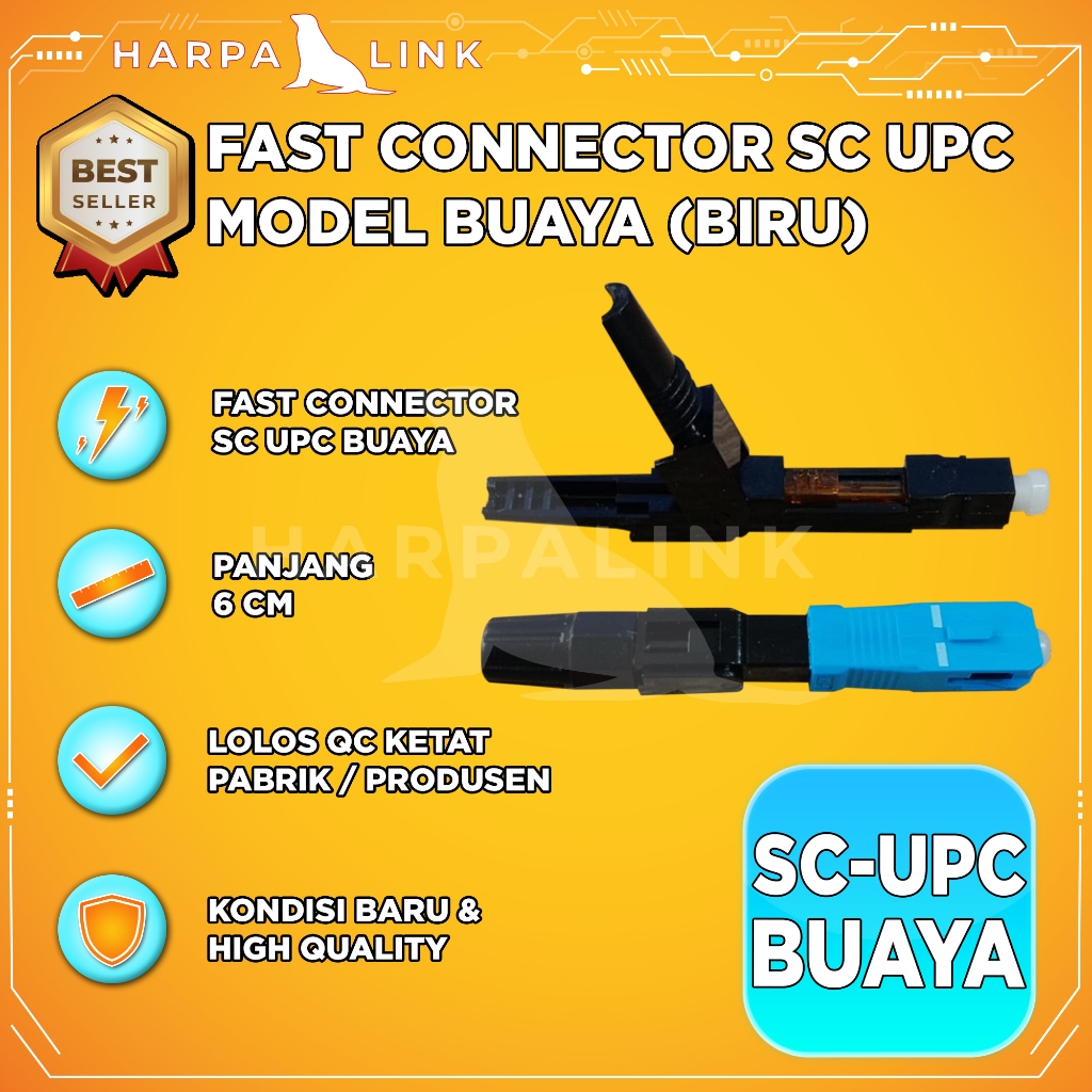 Jual Fast Connector SC UPC Fiber Optik Buaya / Fast Konektor SC/UPC Fiber Optic FTTH Buka ...
