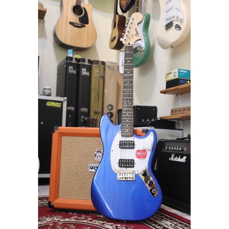 Jual Squier by Fender Mustang Bullet Series Fullset Like New | Shopee ...