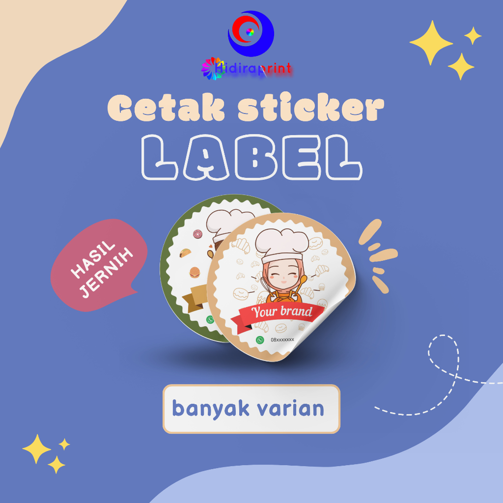 Jual Sticker label custom | Shopee Indonesia