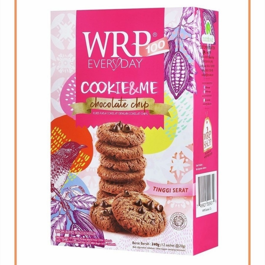 Jual WRP everyday chocolate chip cookies & me isi 12 sachet x 20g ...