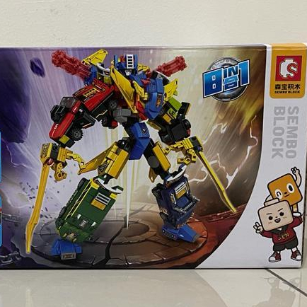 Jual Bricks Block Robot SET 8IN1 Sembo robot mecha of steel anak mainan ...