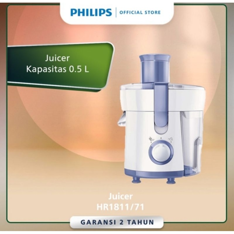 Jual Juicer Philips HR1811 0.5 Liter 300 Watt HR-1811 | Shopee Indonesia