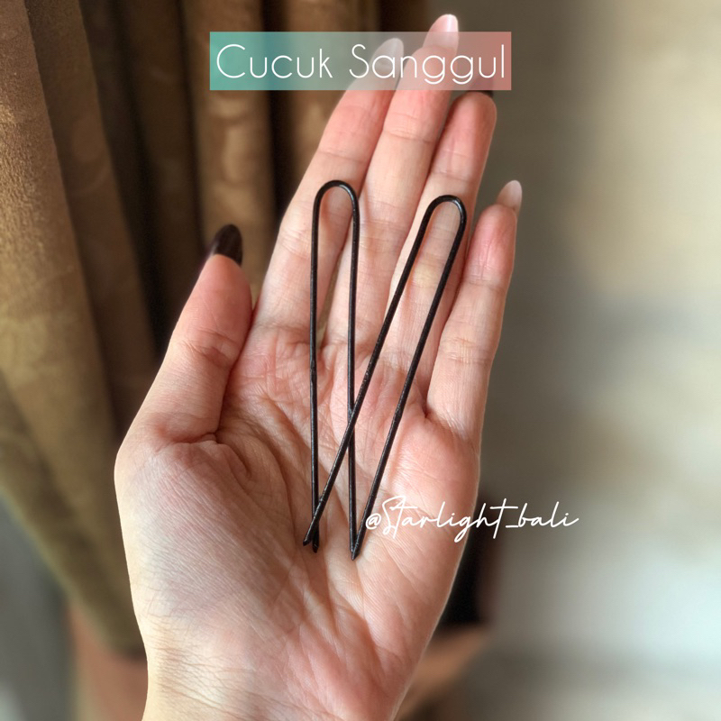Jual Cucuk Sanggul/Cucuk Baja Tebal/ Arnal Baja /cucuk polos hitam ...