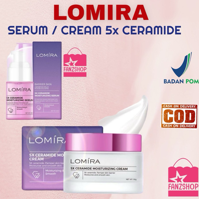 Jual Lomira 5X Ceramide Moisturizing Series | Serum - Cream Original ...
