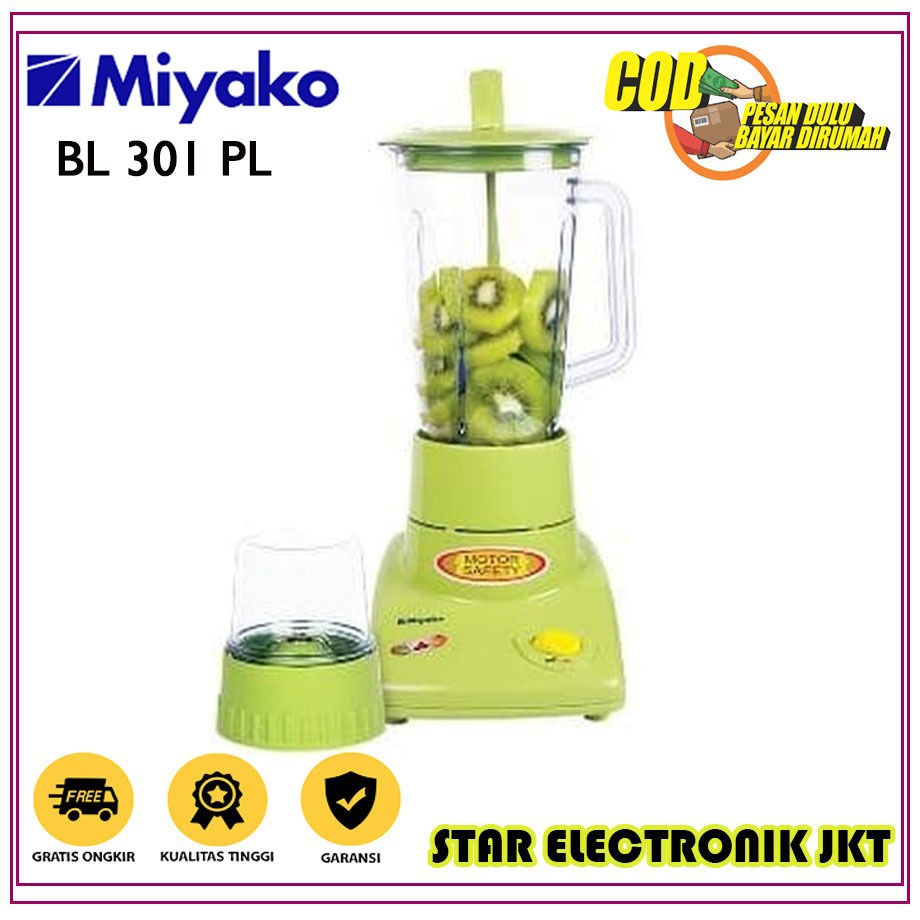 Jual Blender Miyako BL 301 PL Blender Plastik Kapasitas 1 Liter - Hijau | Shopee Indonesia