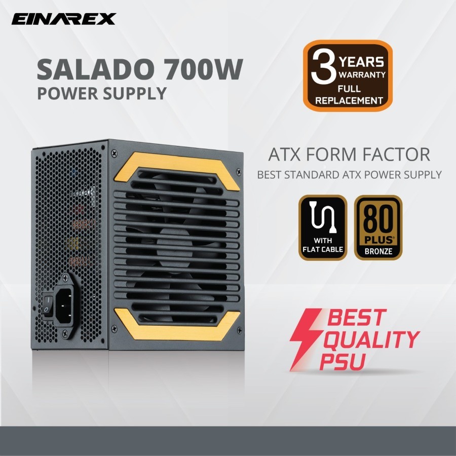 Jual CASING EINAREX M03 WHITE (1x 120mm ARGB Fan Include) M-ATX Gaming ...