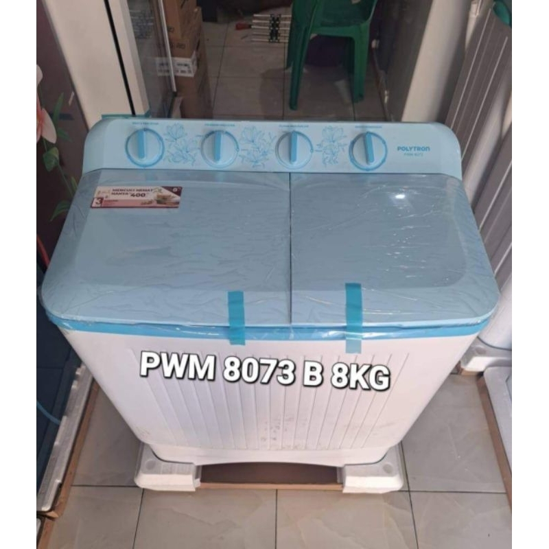 Jual MESIN CUCI POLYTRON 2 TABUNG 8 Kg DAN 7 Kg PWM 8073 DAN 7073 HEMAT ...