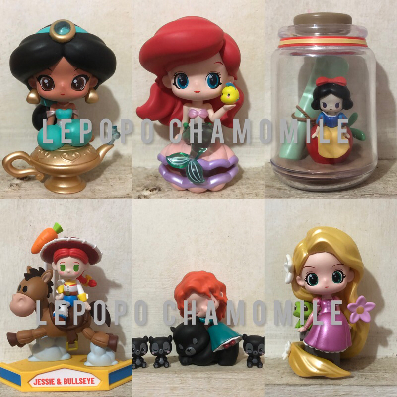 Jual Original Disney x Miniso Blind Box / Miniatur Disney Princess Jasmine Ariel SnowWhite ...