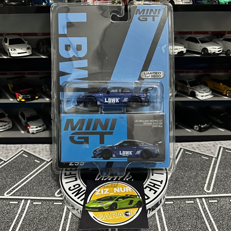 Jual Mini GT 299 Nissan GTR GT R GT-R R35 Blue LBWK LB Silhouette Works ...