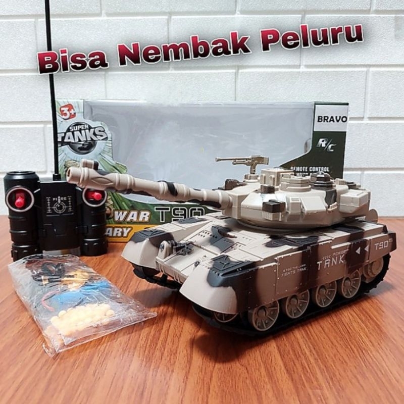 Jual RC War Tank MiliterRemote Control Tembak Peluru Plastik Mainan ...