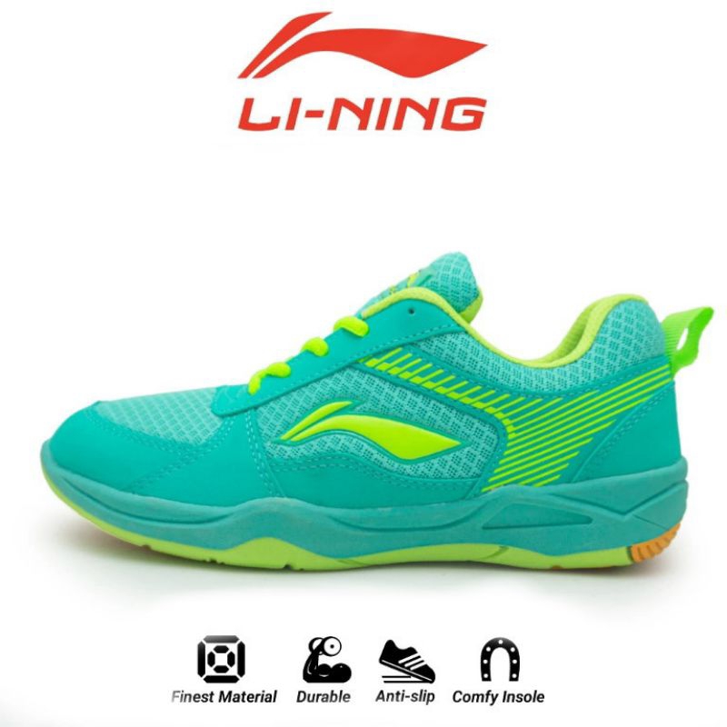 Jual SEPATU OLAHRAGA BADMINTON LNG WARNA HIJAU UNTUK WANITA MODEL ...
