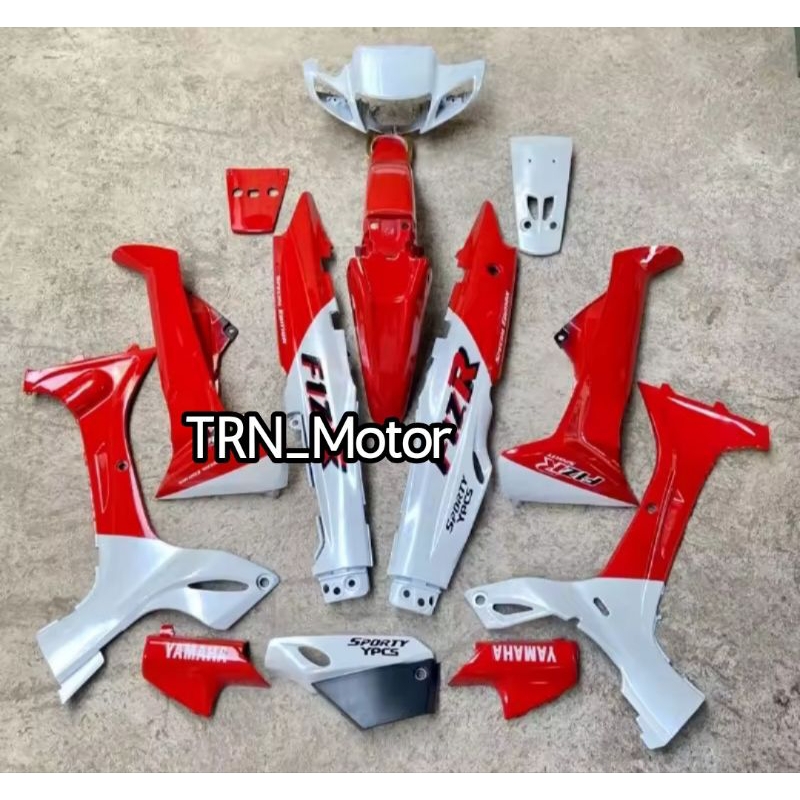 Jual Cover Body Fullset Halus Yamaha FIZR Merah Putih Marlboro | Shopee ...