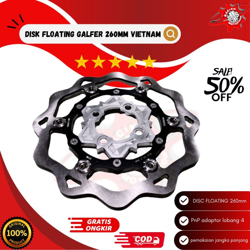 Jual Disc Galver 260mm PIRINGAN CAKRAM GALVER 260MM SEPEDA MOTOR Rotor ...