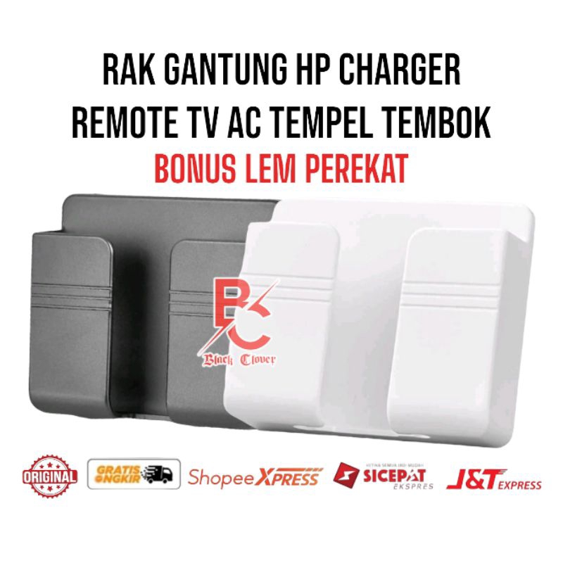 Jual RAK GANTUNG HP CHARGER REMOTE TV AC TEMPEL TEMBOK HOLDER PHONE CAS ...