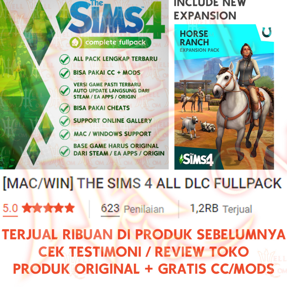 Jual Terbaru THE SIMS 4 FULLPACK ALL DLC FOR THE SIMS 4 ORIGINAL [MAC ...