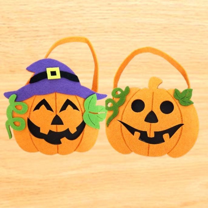 Jual 4.4 Promo >> Tas Permen Labu Candy Bag Treat or Trick Pesta ...