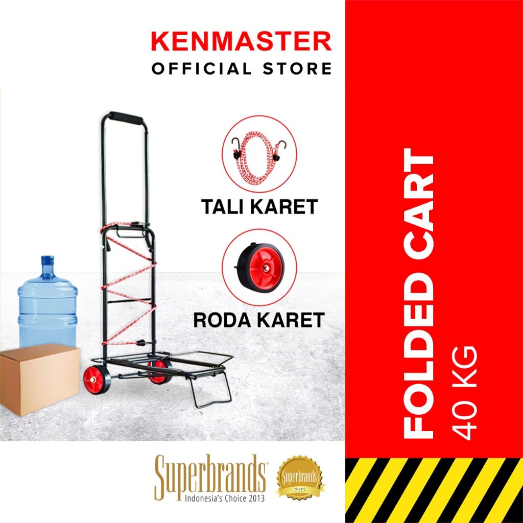 Jual Kenmaster Hand Trolley Cart KT-261 (Black) - Troli Multifungsi ...