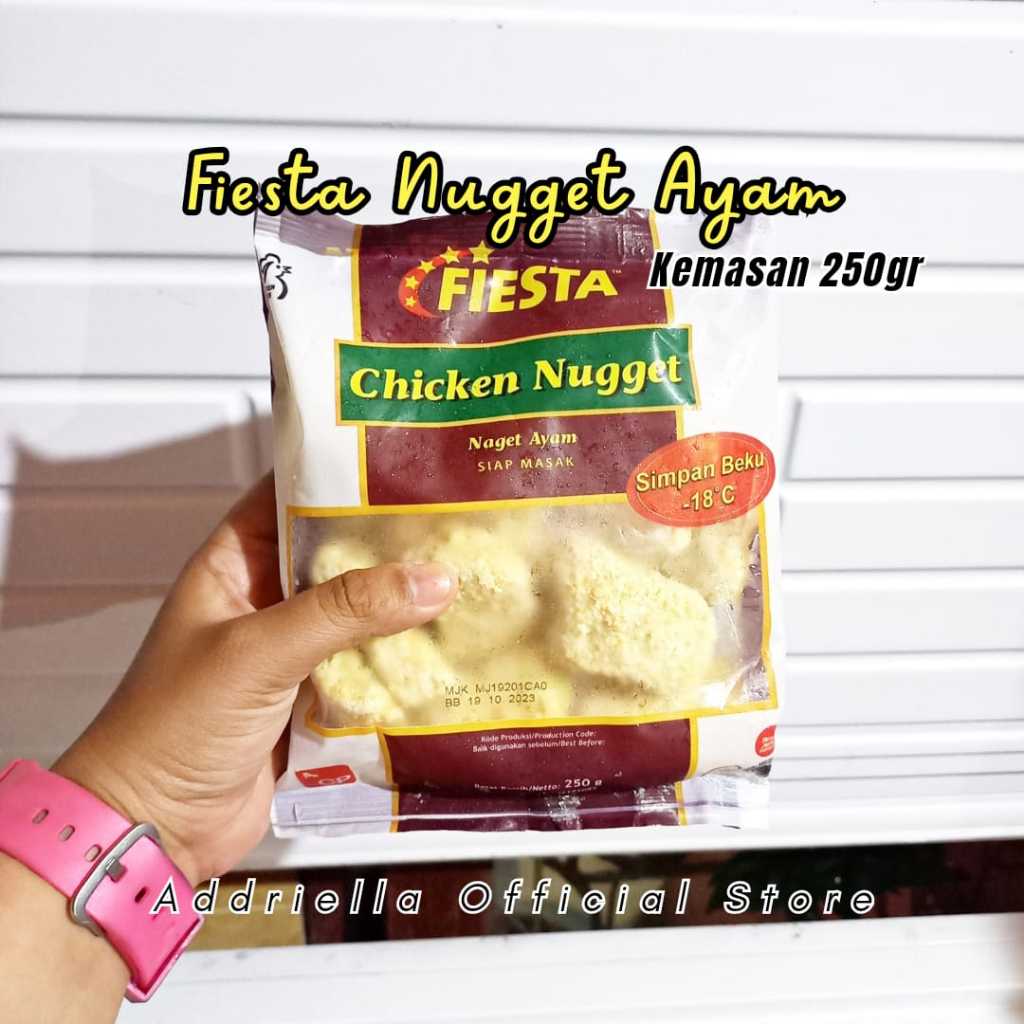 Jual ADDRIELLA Fiesta Nugget Ayam 250gr | Fiesta/Frozenfood/Frozenfood ...