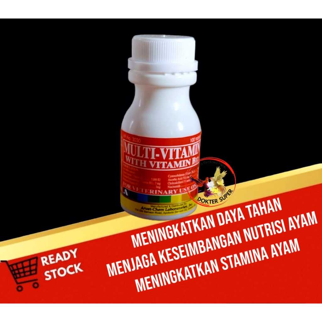 Jual MULTIVITAMIN Ayam Filipina Champ 100 tablet | Shopee Indonesia