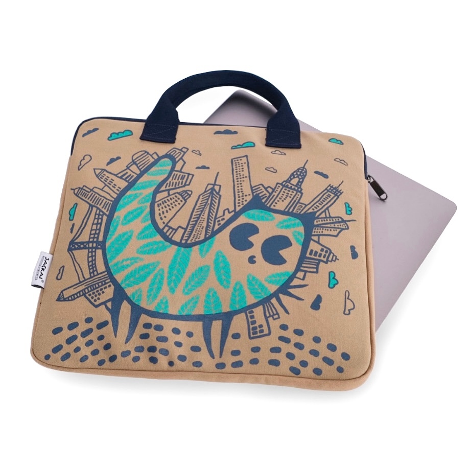 Jual Laptop Bag "Cat in the City" Design | Shopee Indonesia