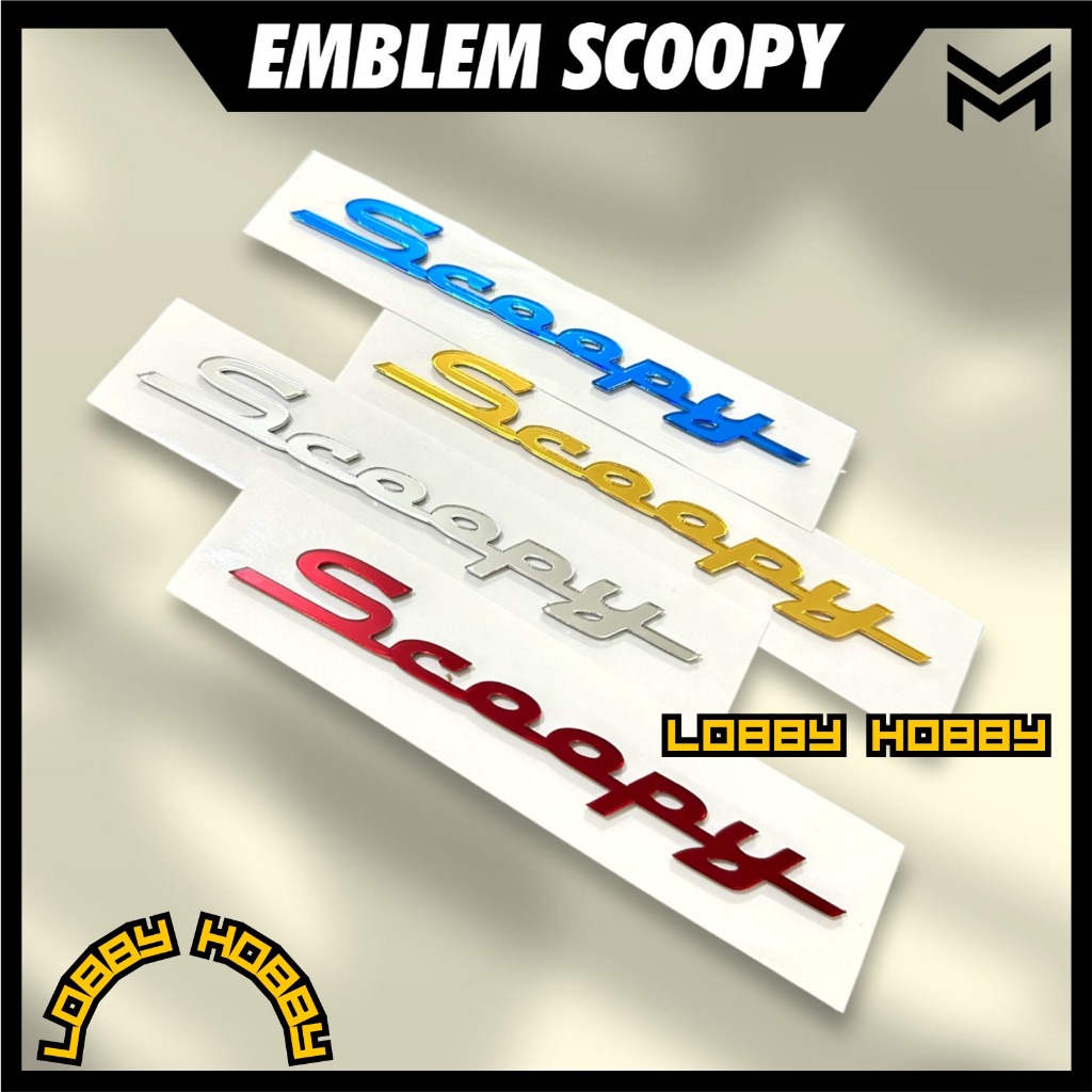 Jual EMBLEM HONDA SCOOPY AKRILIK 3D MOSCOW / STICKER KACA TEMPEL LOGO ...