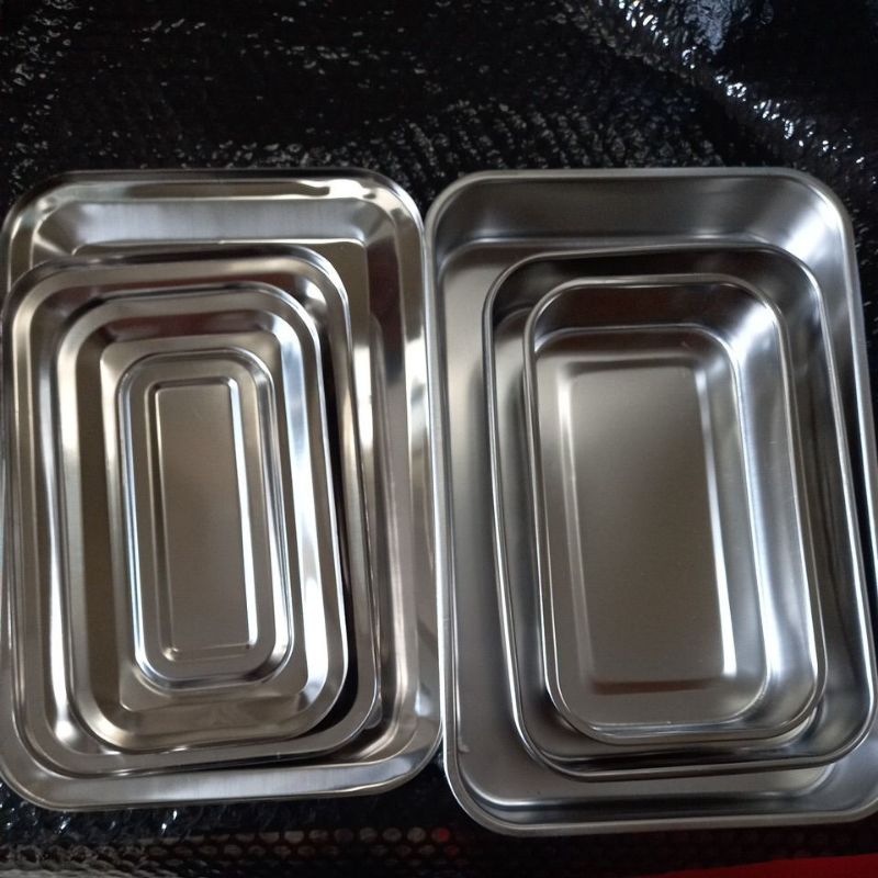 Jual Dental tray dengan tutup stainless steel storage box kotak besar ...