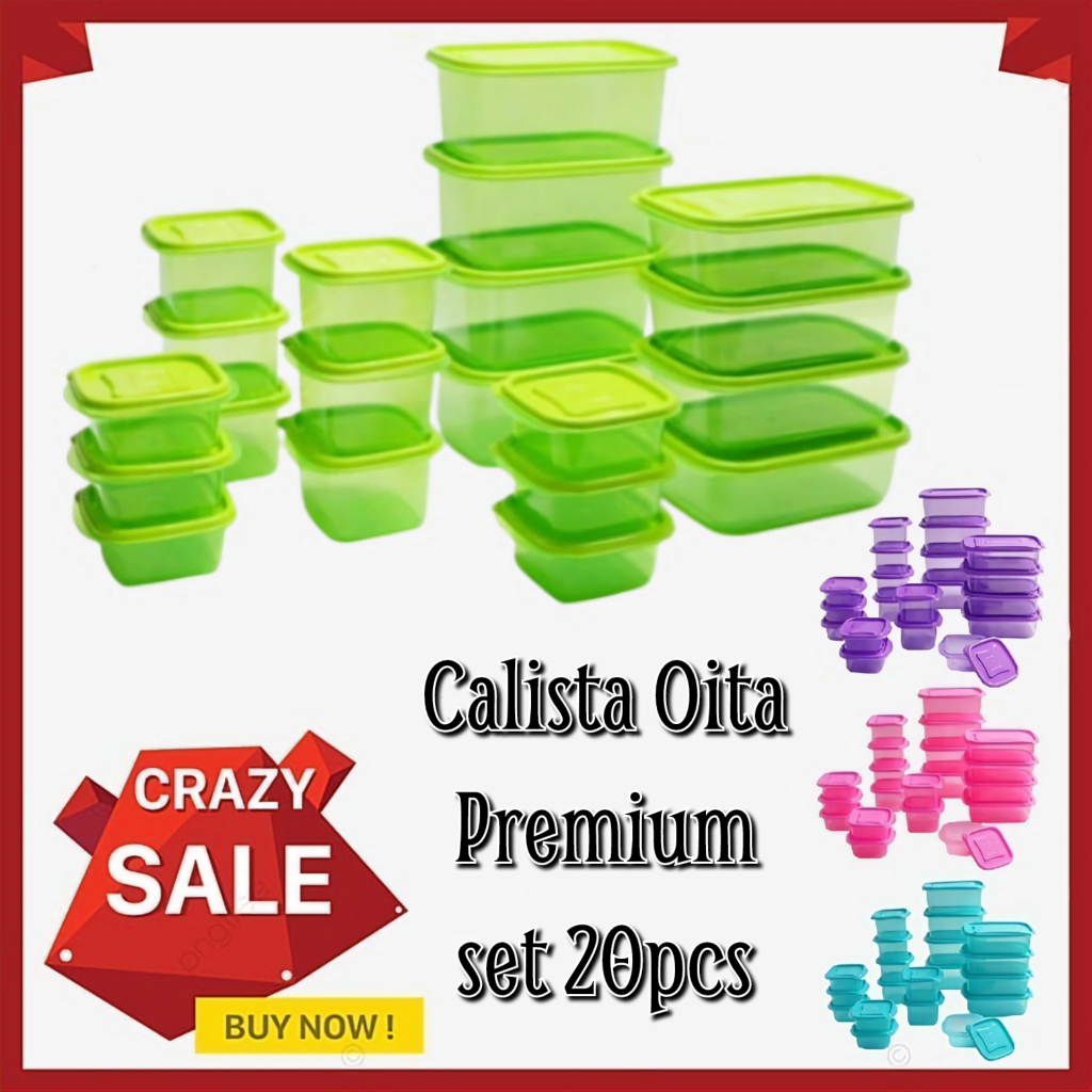 Jual Calista Set Oita 20pc Sealware wadah saji / food container ...