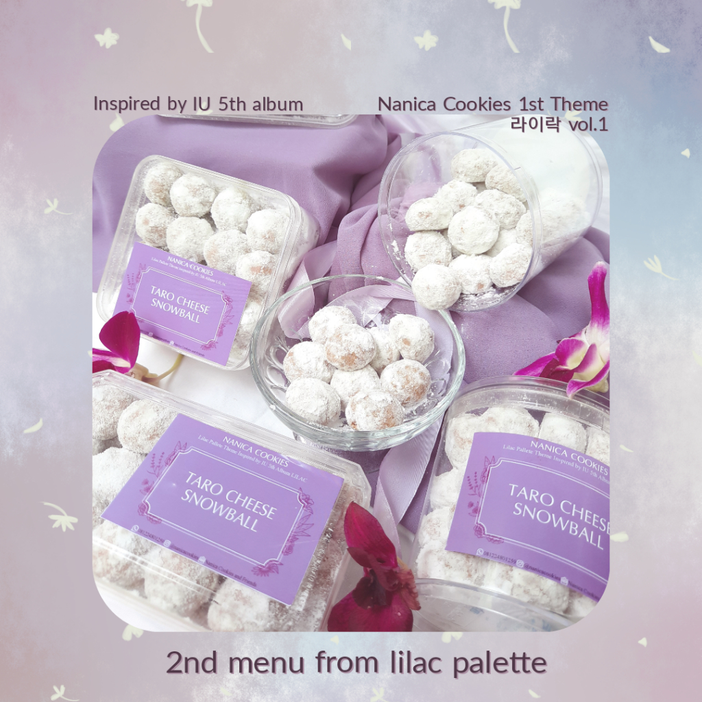 Jual Taro cheese snowball cookies (kue kering putri salju talas keju ...