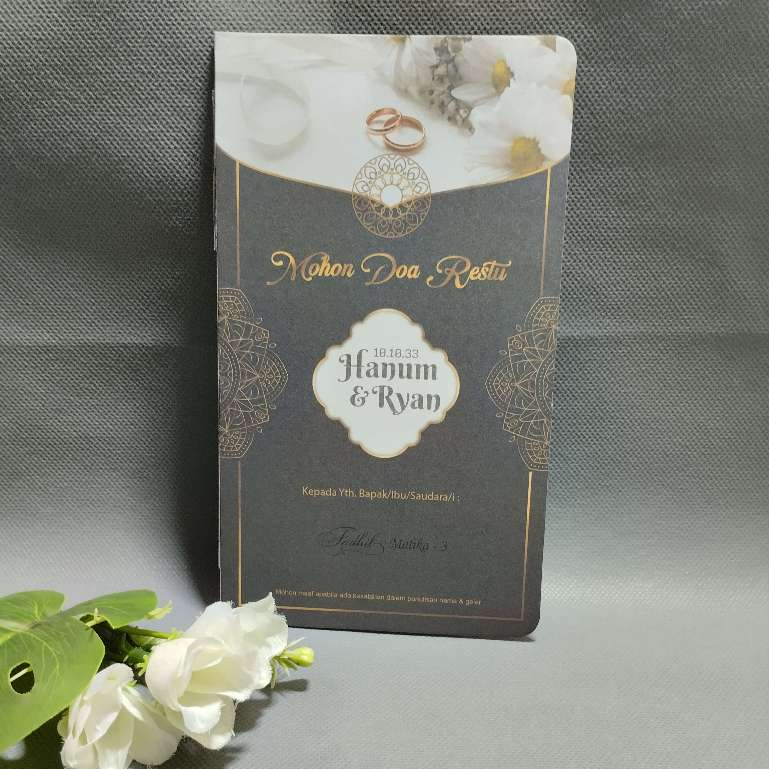 Jual Blangko Undangan atau Kertas Undangan Pernikahan FADHIL MALIKA 3 ...
