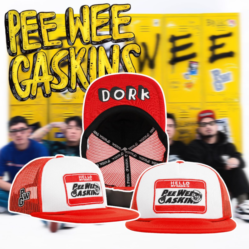 Jual GOZEAL X PEE WEE GASKINS - DORK RED | TRUCKER HAT OFFICIAL MERCHANDISE | Shopee Indonesia