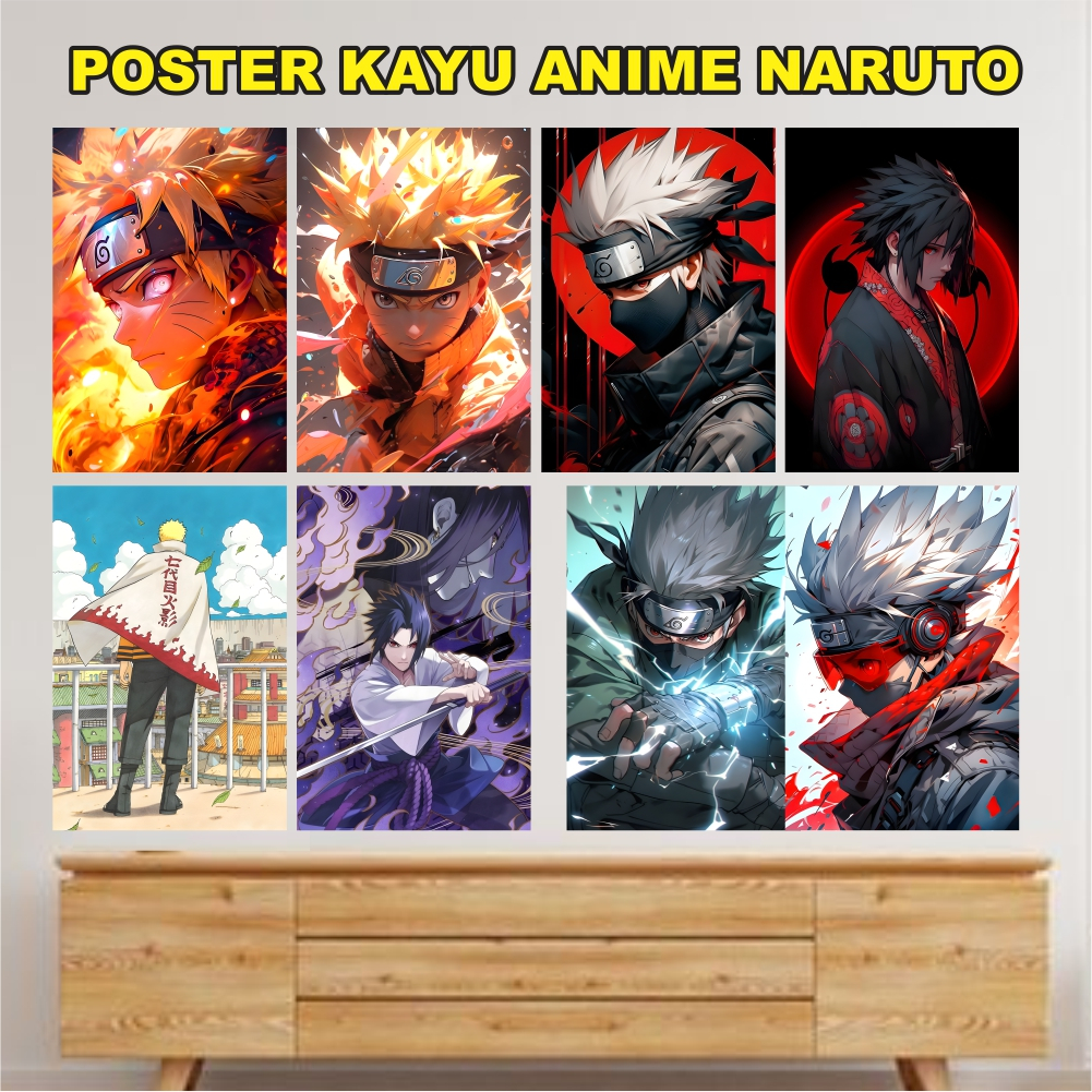 Jual Poster Kayu Hiasan Dinding Anime Naruto Wall Decor Anime | Shopee ...