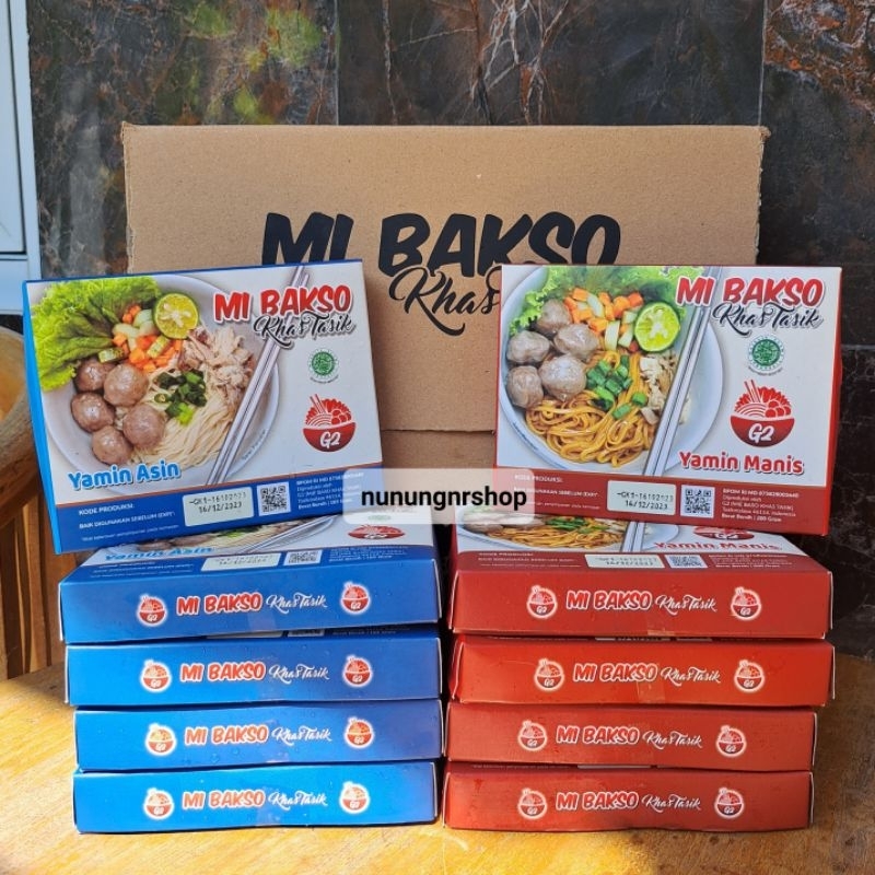 Jual PAKET HEMAT Isi 10 Mie Baso G2 khas Tasik frozen food Kemasan Baru BPOM | Shopee Indonesia
