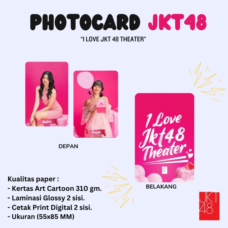Jual Photocard JKT 48 "I LOVE THEATER" SPESIAL Anniversary | FANMADE ...