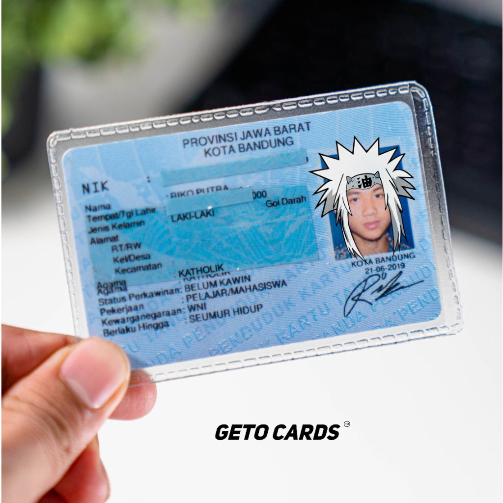 Jual Sampul Pelindung Kartu Anti Gores Untuk KTP ID CARD Design Anime ...