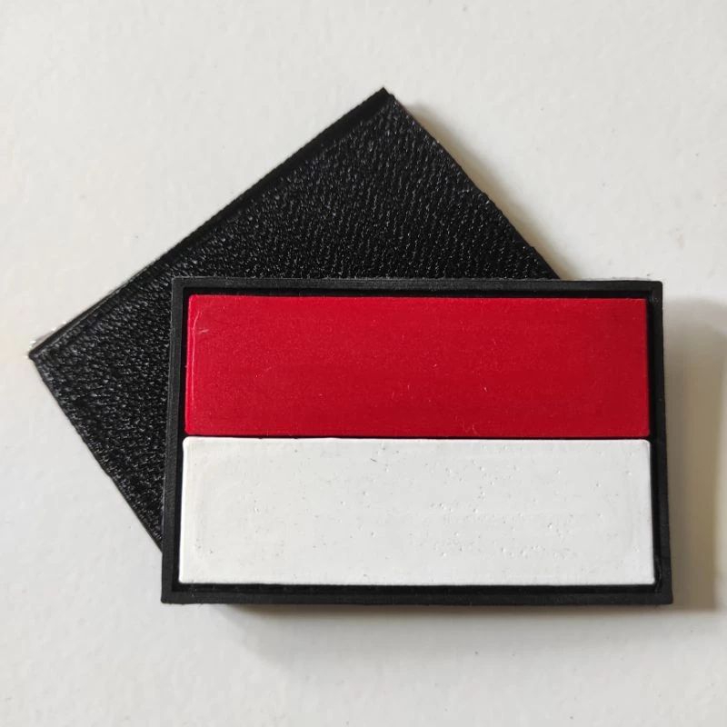 Jual PATCH RUBBER LOGO BENDERA INDONESIA MERAH PUTIH/TEMPELAN EMBLEM ...