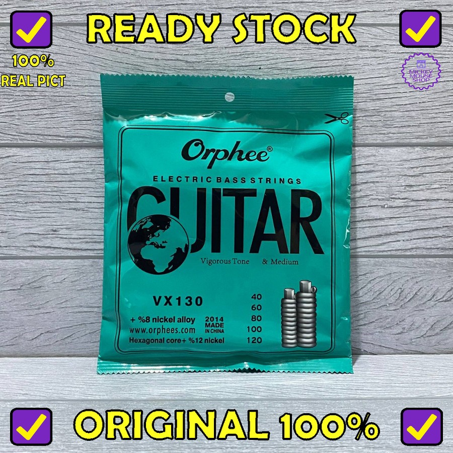 Jual Senar Bass Elektrik Orphee VX130 Nickel Alloy Steel 5 String 040 ...
