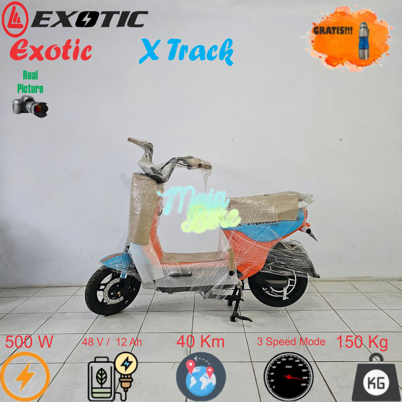 Jual Sepeda Listrik Exotic X Track | Shopee Indonesia