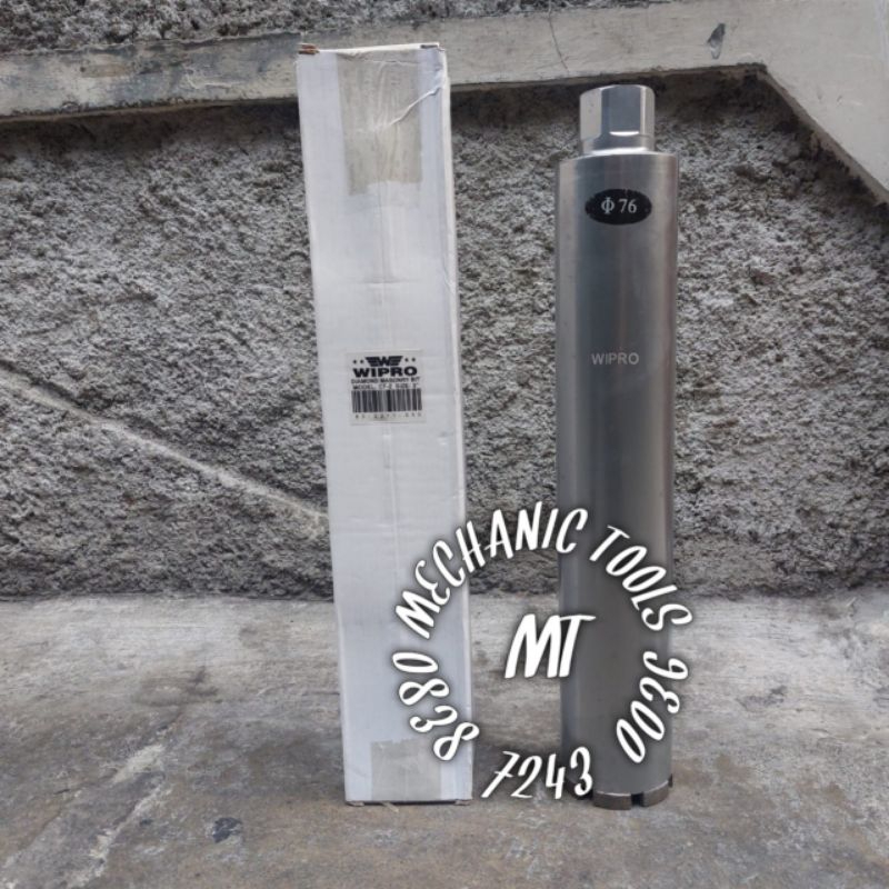 Jual Mata Bor coring 3 inch Wipro Diamond Coring drill Bit Mata bor ...