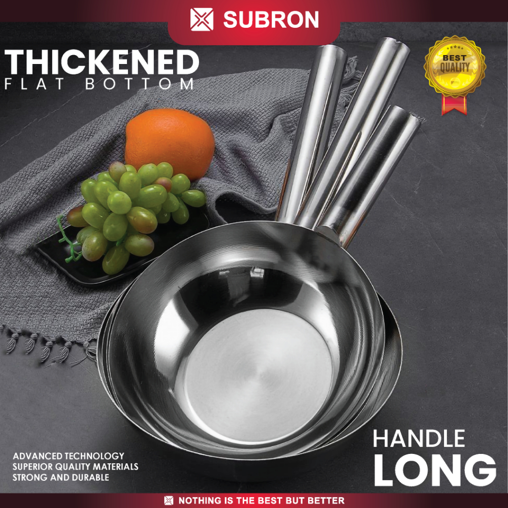 Jual SUBRON Wajan Mini Tebal Handle Long Foodgrade Wok Kuali ...