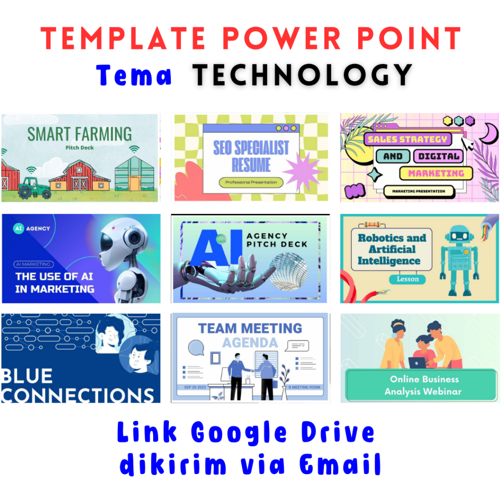 Jual 62 Template Power Point Tema Technology / Powerpoint Teknologi ...
