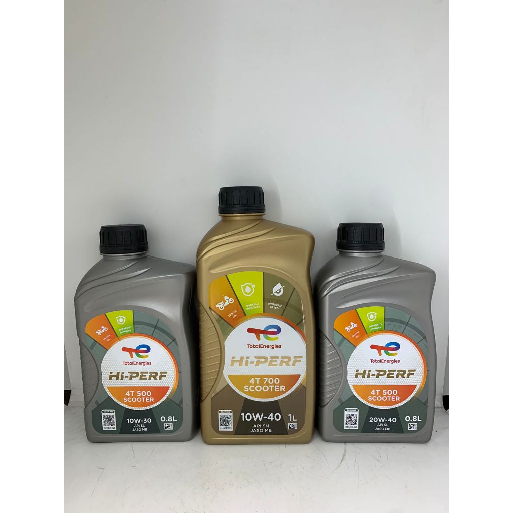 Jual Total Energies Hi-Perf 4T 500 & 4T 700 Sae 10W/30 , 20W/40 , 10W/40 Kemasan isi 800ML & 1 ...