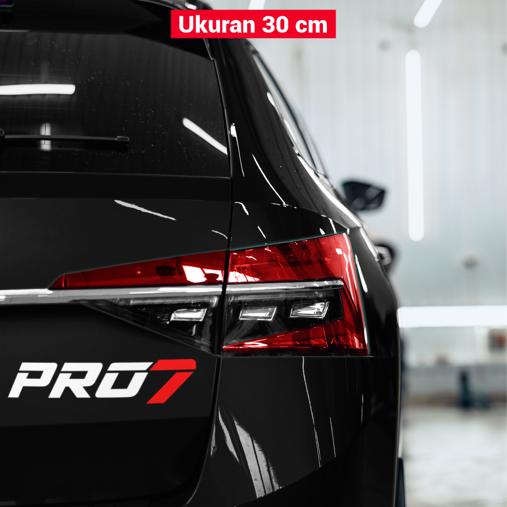 Jual Stiker Pro7 cutting sticker Pro 7 kaca belakang mobil avanza civic ...