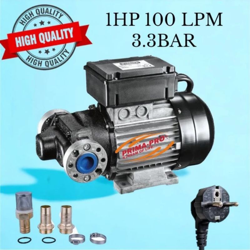 Jual pompa transfer solar bensin oli minyak kapasitas 100 LPM 1" Ac ...