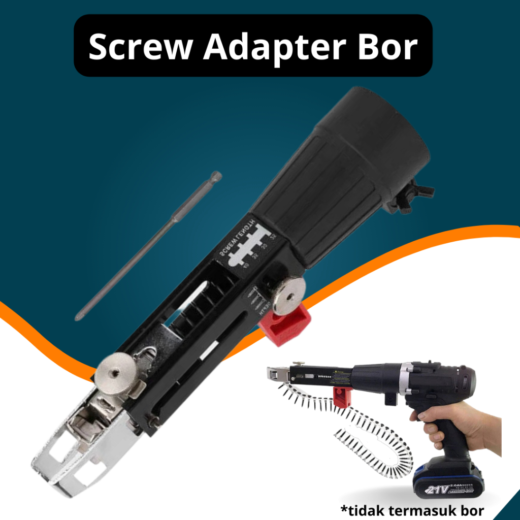Jual Screw Gun Adaptor. Alat Tembakan Skrup Otomatis / Screw Chain Nail ...