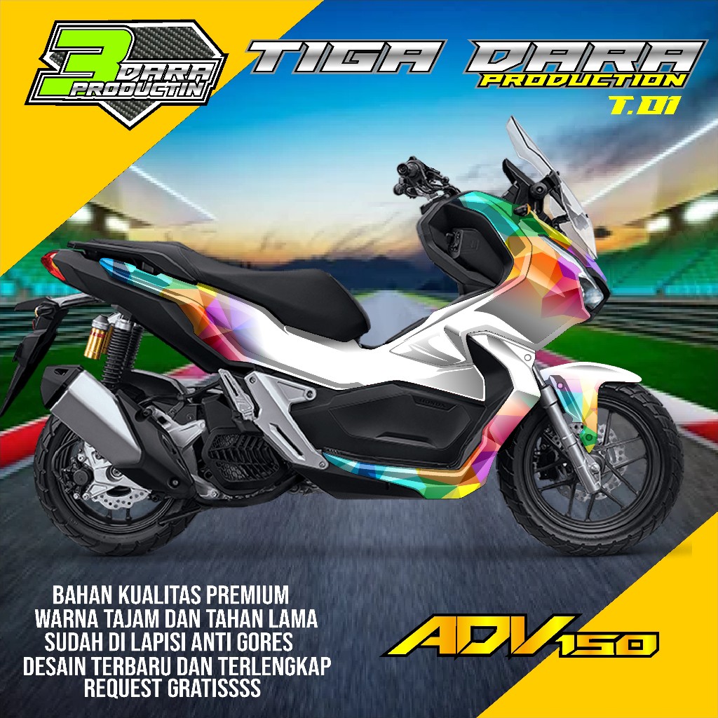 Jual Stiker Decal ADV 150 Full body - Dekal Sticker Motor Honda ADV 150 ...