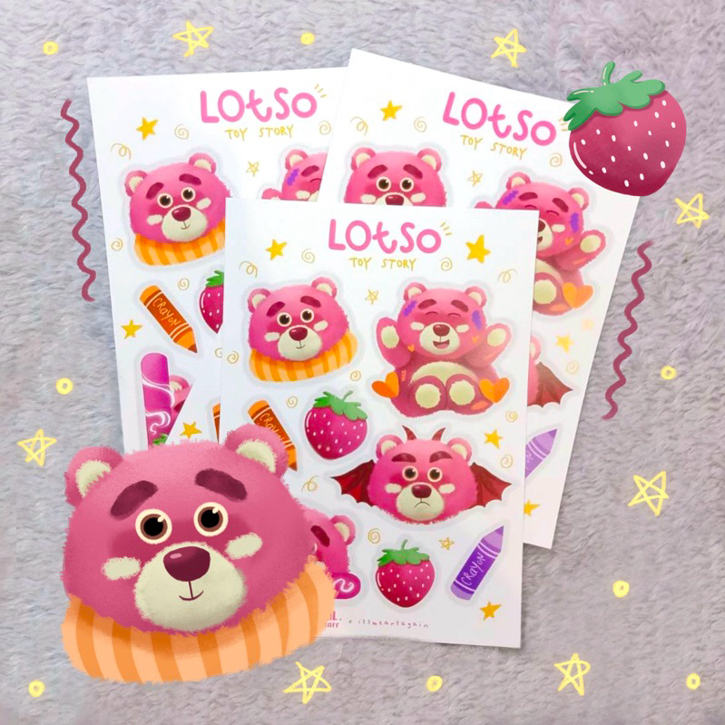 Jual [bocilstaff] STIKER AESTHETIC Lotso Toy Story Sticker Sheet ...