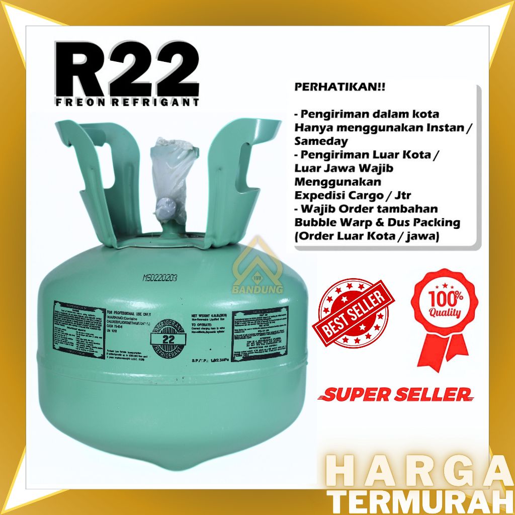 Jual REFRIGERANT R22 REFRIGANT | REFRIGERANT R22 TABUNG DAN ISI 3 KG ...