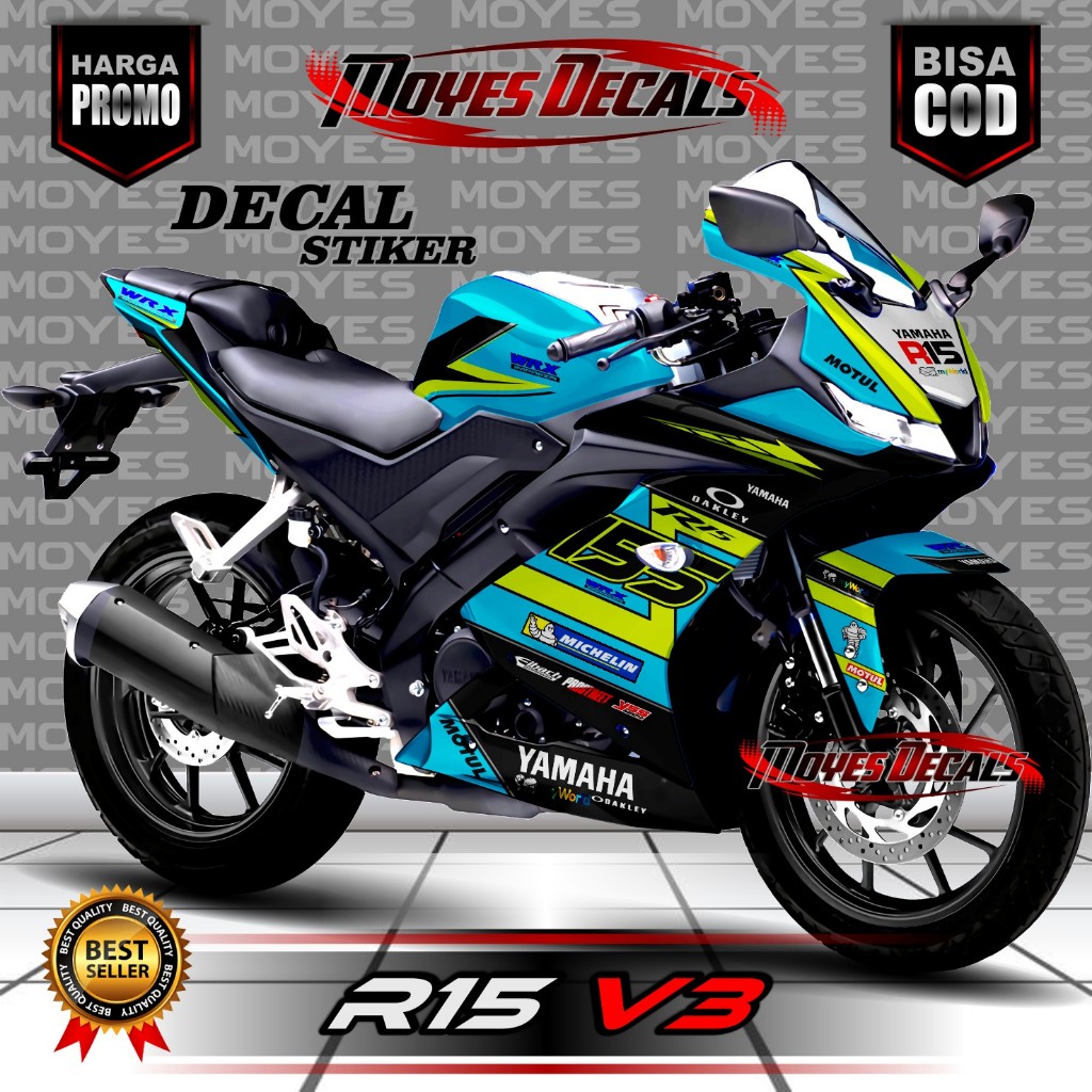 Jual Decal Stiker Variasi Fullbody Yamaha R15 V3 Design Motiv Custom ...