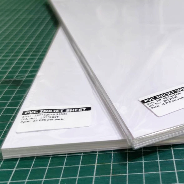 Jual White PVC Digital Inkjet Sheet ID Card Non Instant - A3 0.15mm ...